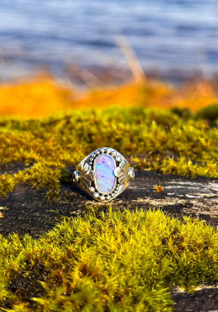 Boulder Opal Rings Sprite Series – Twisted Ginger Jewelry