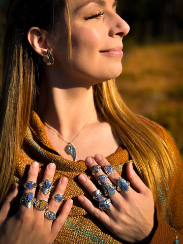 Boulder Opal Rings Sprite Series – Twisted Ginger Jewelry